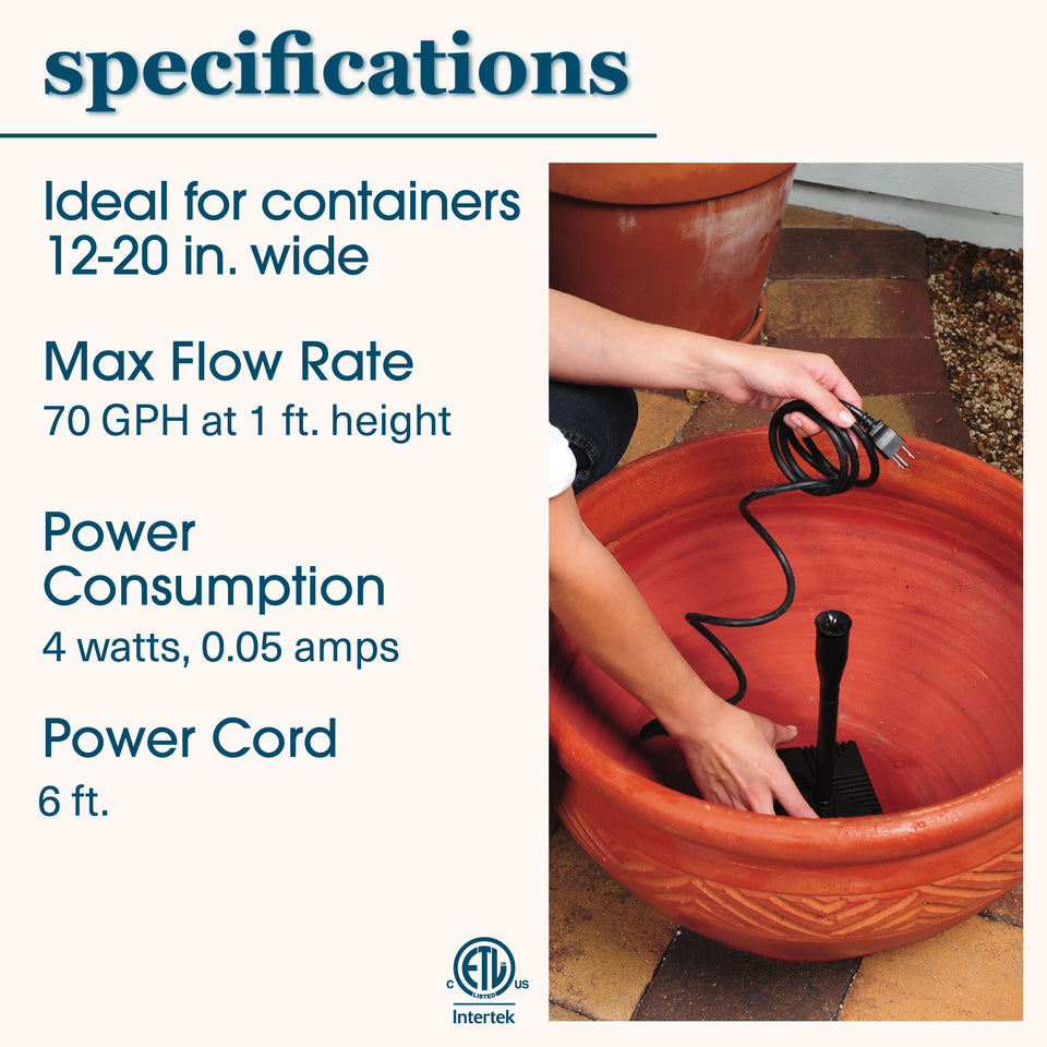 Container Fountain Kit for custom fountains - smartpond®