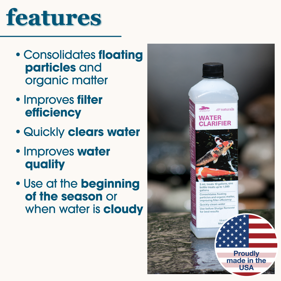 Liquid Water Clarifier, 18 oz. for ponds - smartpond®