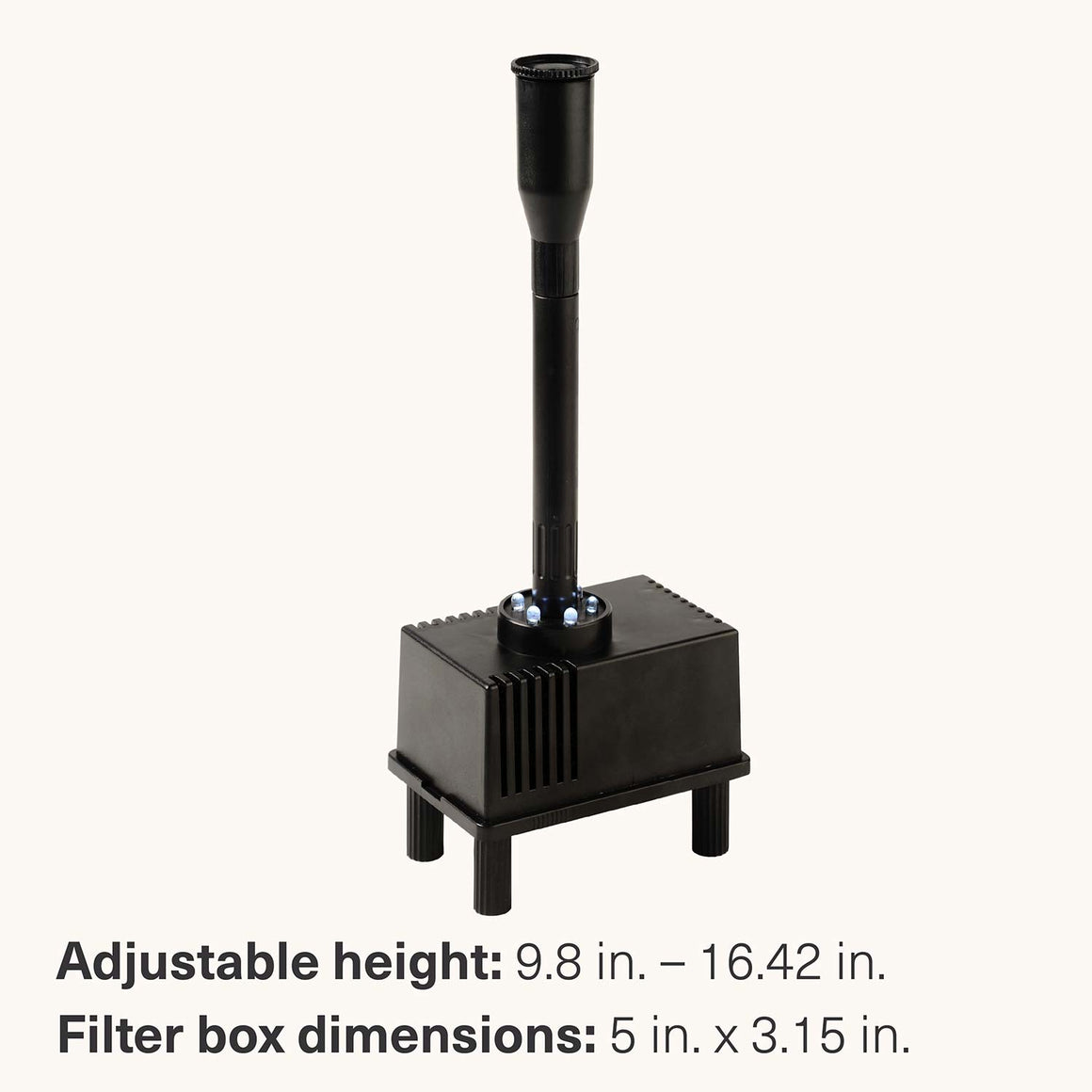 Container Fountain Kit with LED Lights - smartpond®